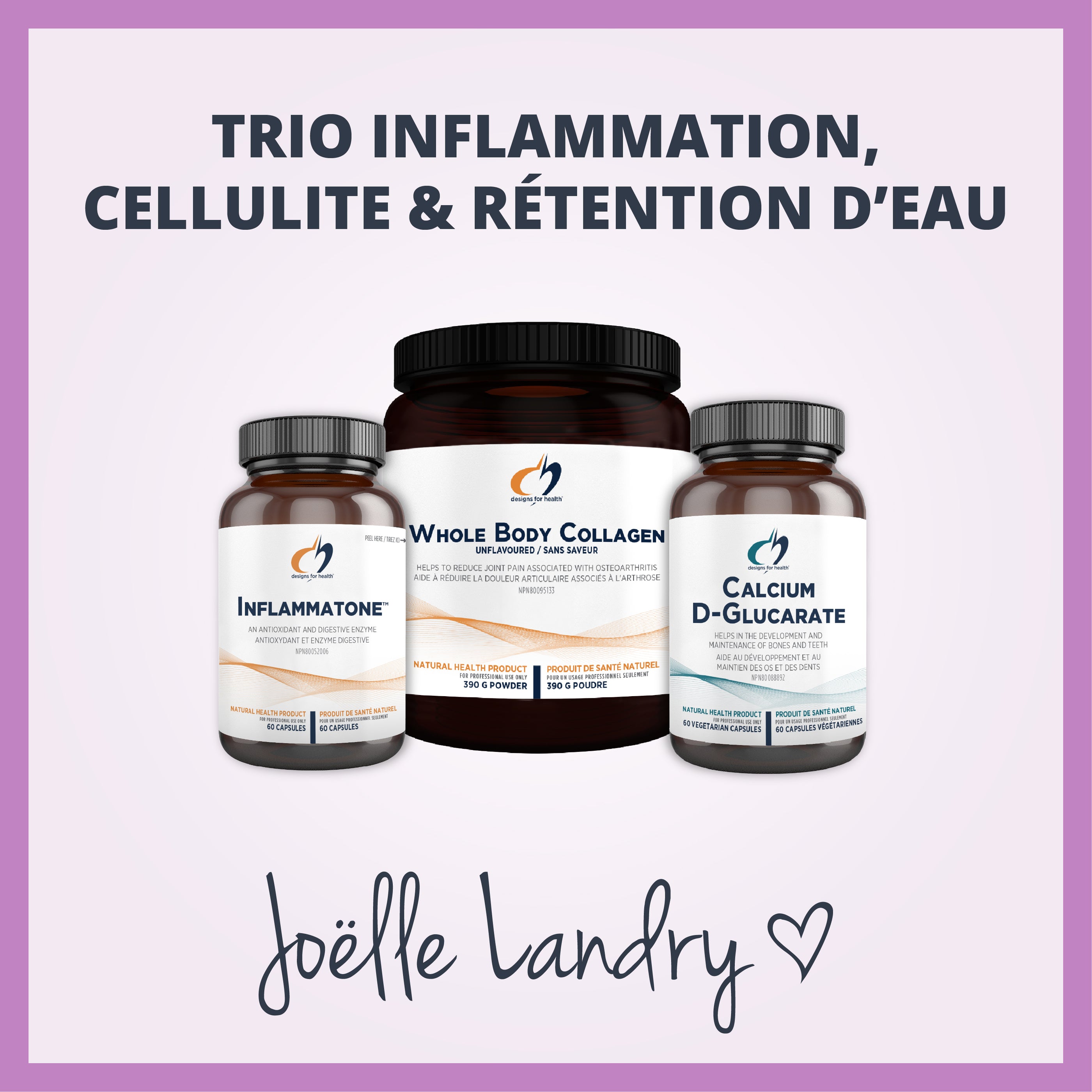 Trio Inflammation, Cellulite et Rétention d'Eau (30 jours) — Joëlle ...